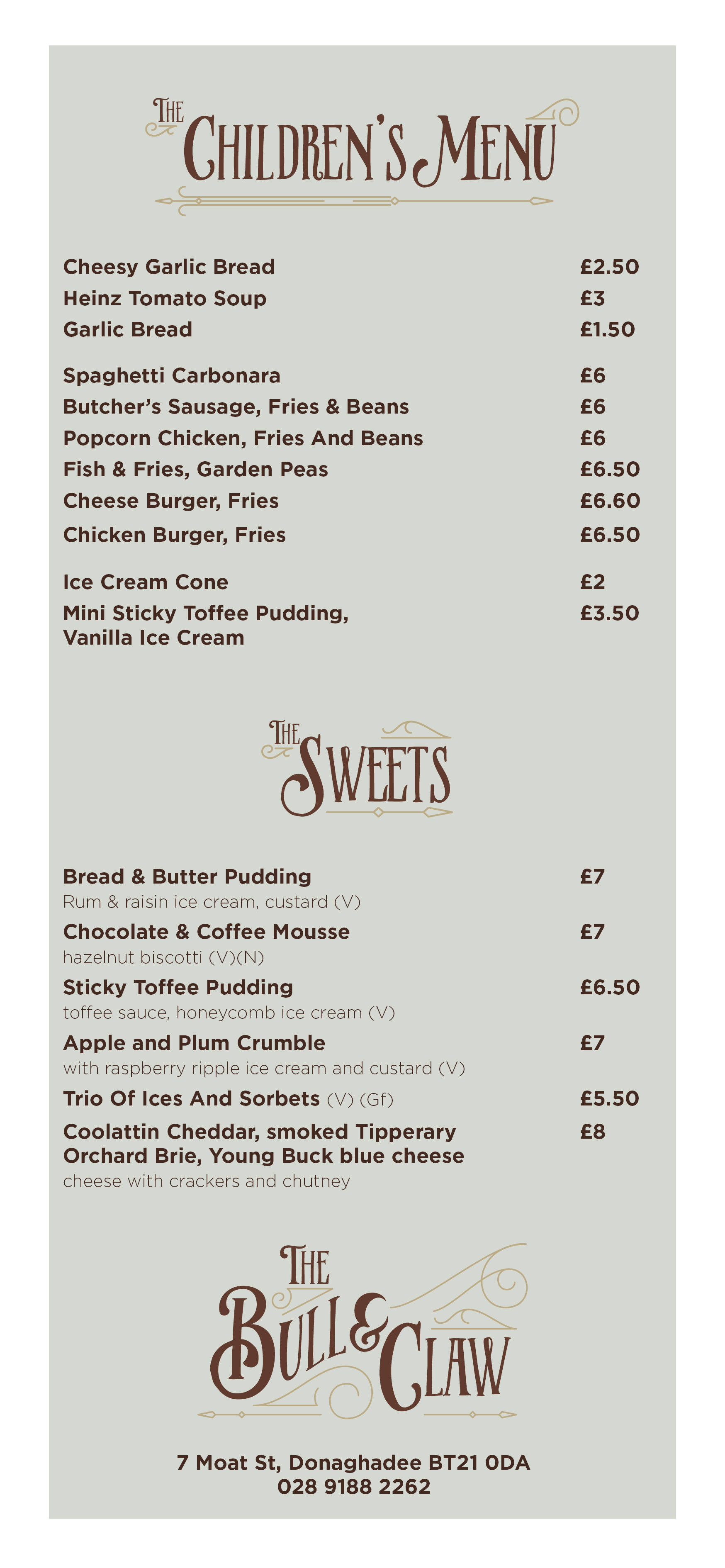 The Bull & Claw Restaurant in Donaghadee, Northern Ireland