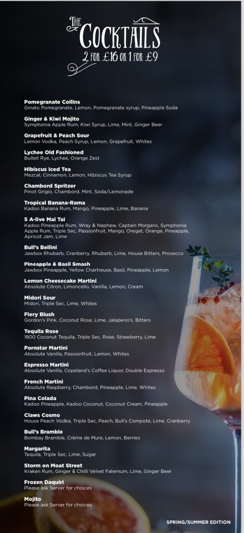 The Bull & Claw Restaurant in Donaghadee, Northern Ireland